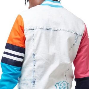 Smoke Rise | Jackets & Coats | Nwt Smoke Rise Denim And Nylon Graffiti ...